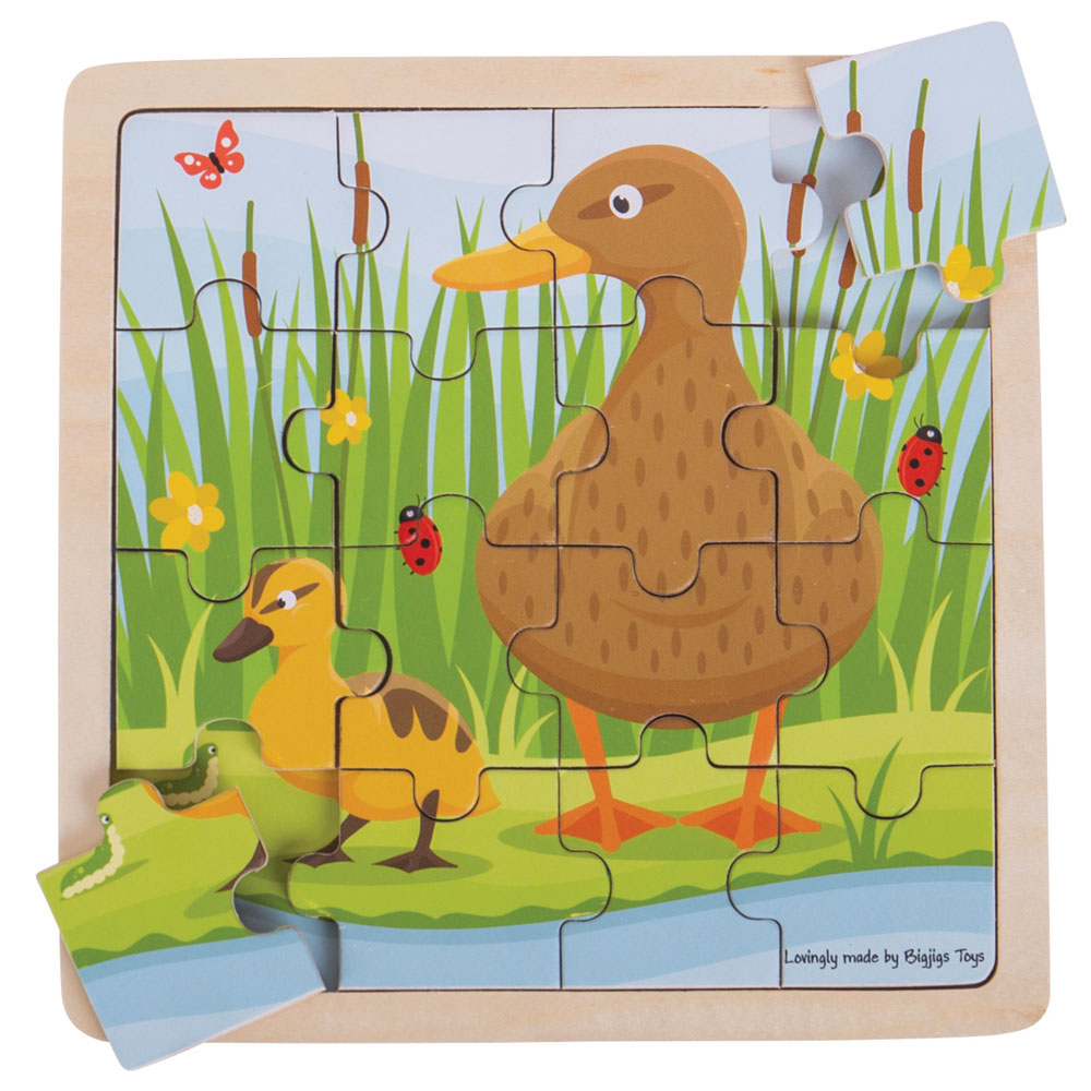 Duck & Duckling Puzzle | Puzzles | Bigjigs Toys