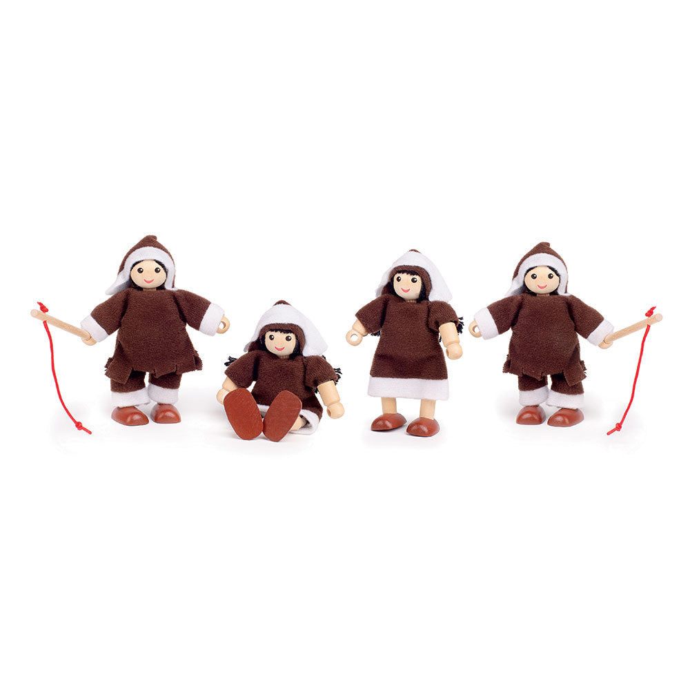 Inuit Figures (4 pack) | Kids Role Play Toys | Bigjigs Toys