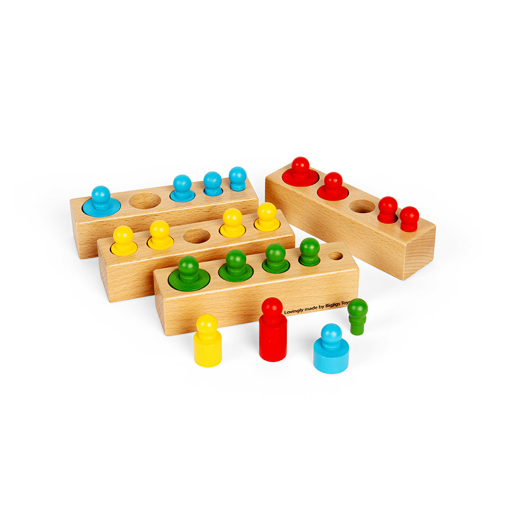 Peg Blocks | Size & Shape Sorter | Bigjigs Toys