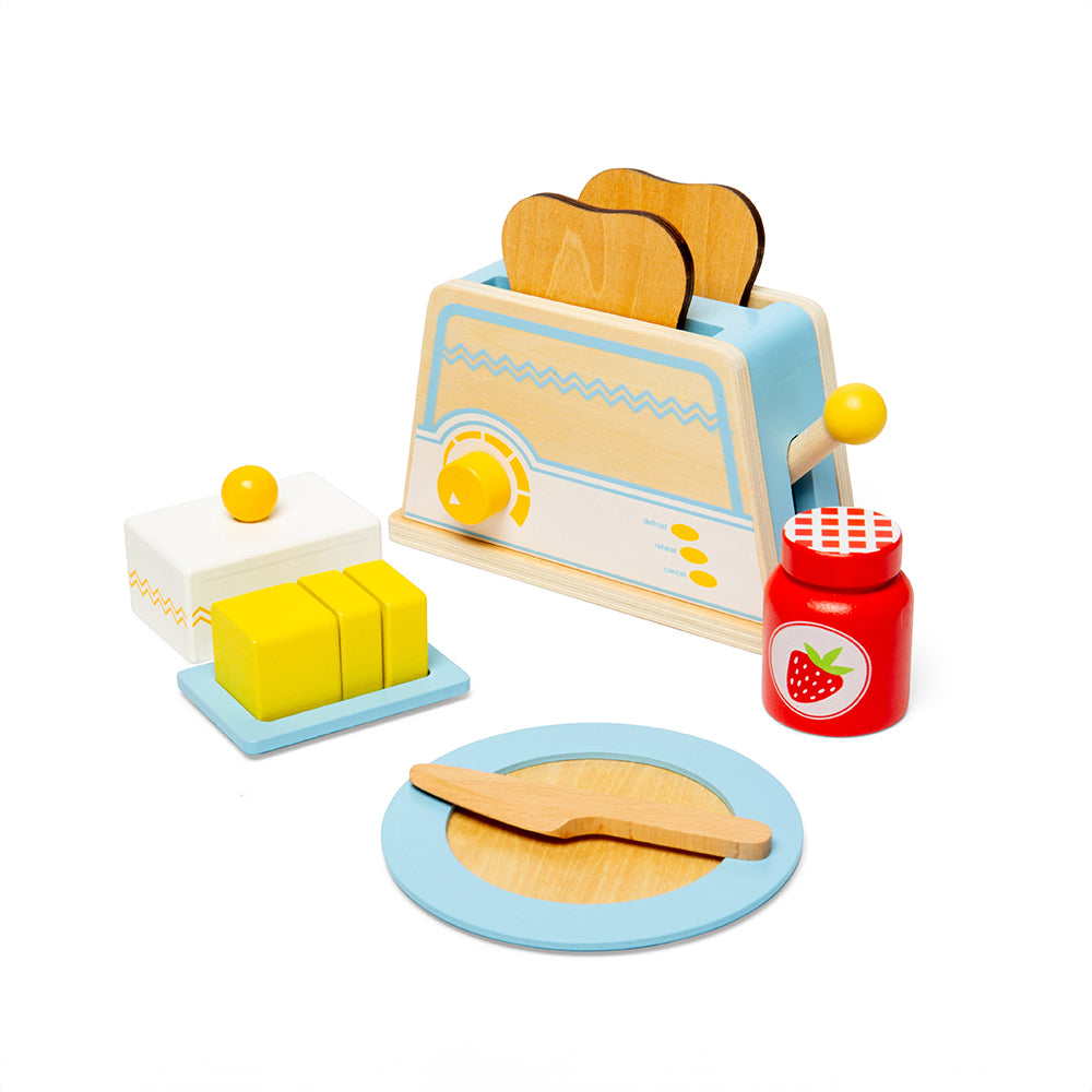 Wooden Breakfast Time Set | Kitchen Play | Bigjigs Toys