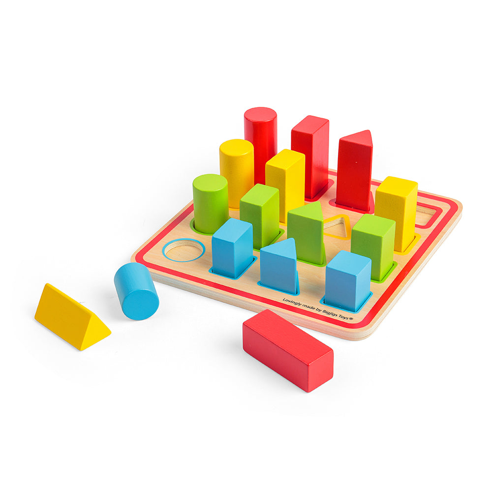 Shape Puzzle | Educational Wooden Toys | Bigjigs Toys