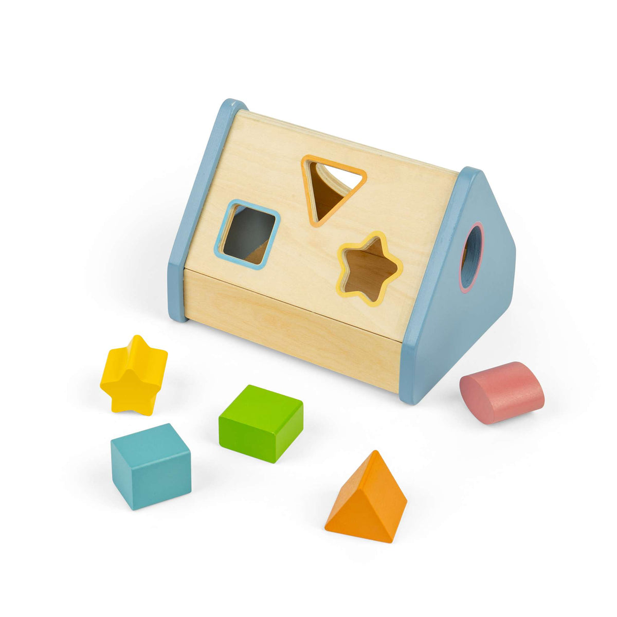Shape Sorter House | Wooden Shape Sorter | Bigjigs Toys