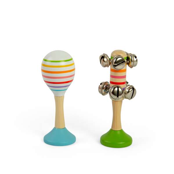 Musical Shakers - Blue + Green | Musical Toys | Bigjigs Toys