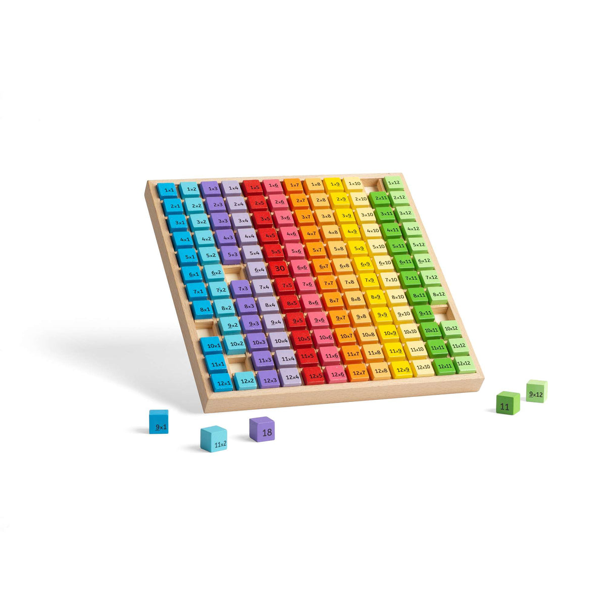 Wooden Times Table Tray | Multiplication Game | Bigjigs Toys