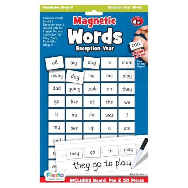 Magnetic High Frequency Words Reception Year | Fiesta Crafts| Bigjigs Toys