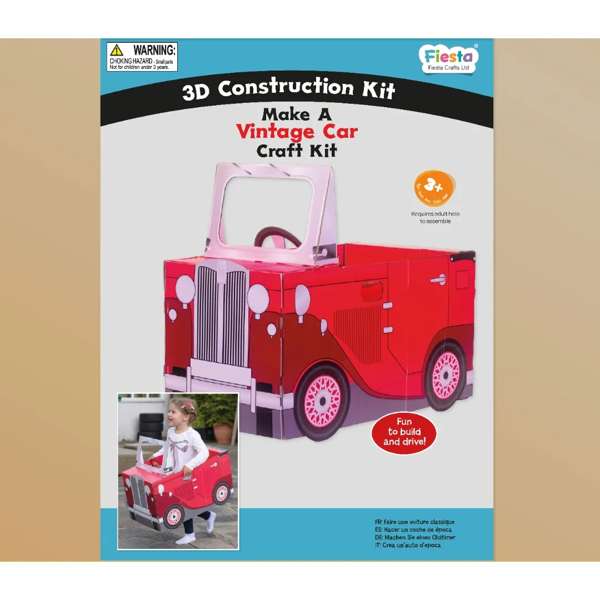 Make A Vintage Car Card Craft - Red – Bigjigs Toys