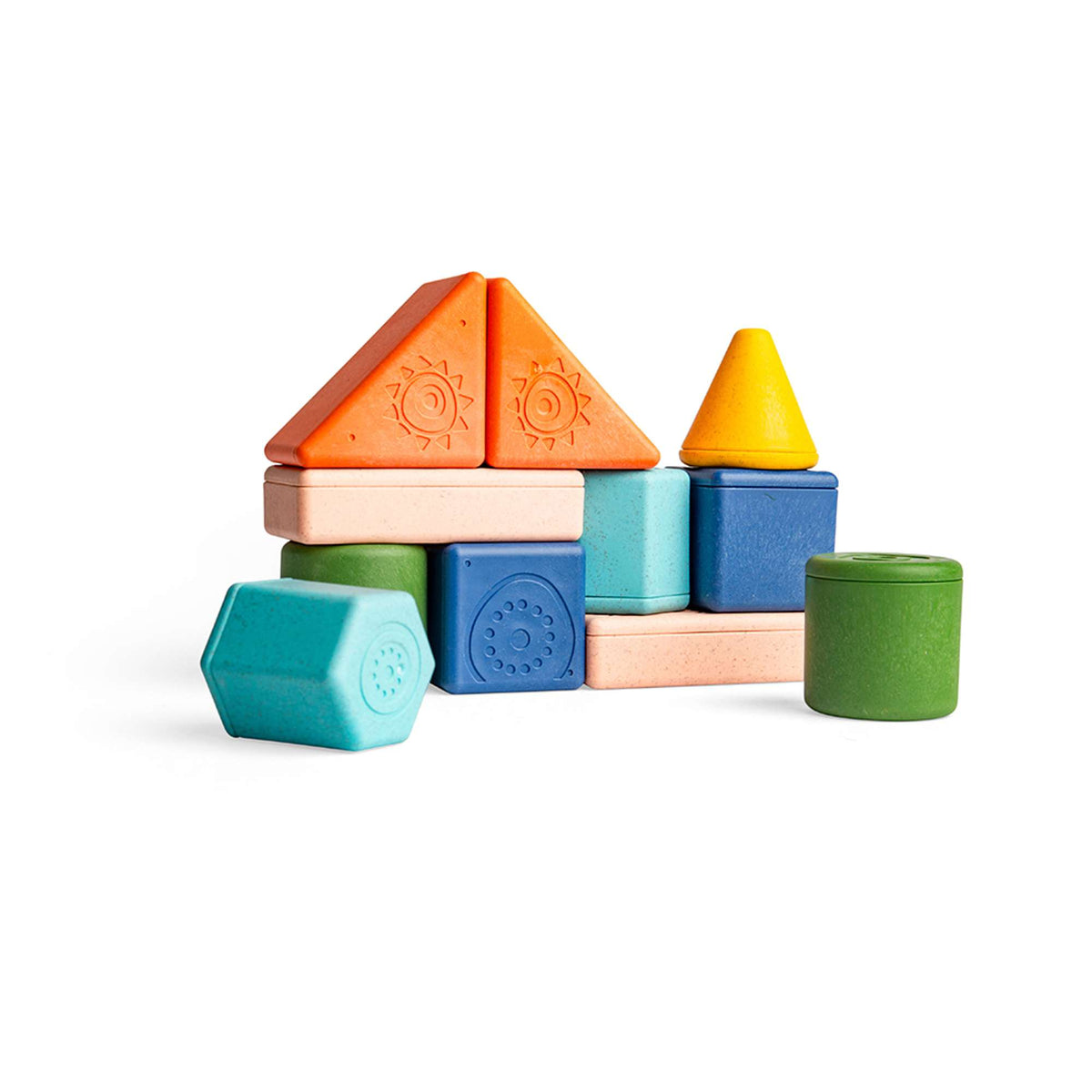 Rattle & Stack Blocks - Starter Pack | Tiger Tribe | Bigjigs Toys