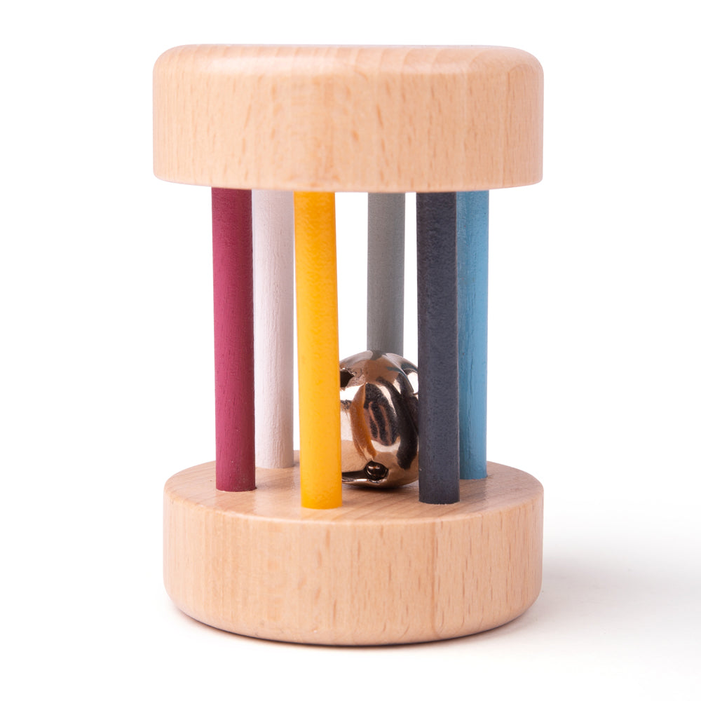 Wooden Roll Rattle – Bigjigs Toys