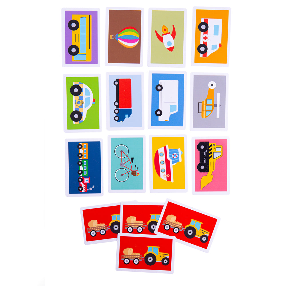 Transport Snap Card Game | Playing Cards | Bigjigs Toys
