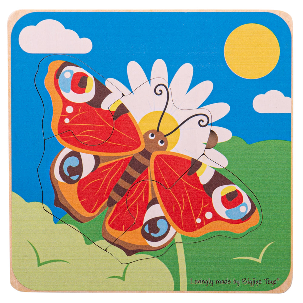 Butterfly Wooden Puzzle | Jigsaw Puzzles | Bigjigs Toys