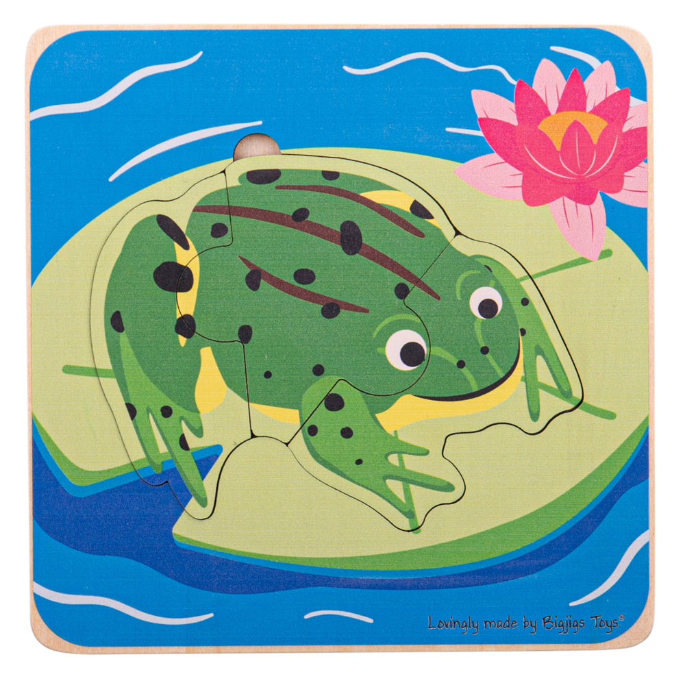 Frog Wooden Puzzle | Jigsaw Puzzles | Bigjigs Toys