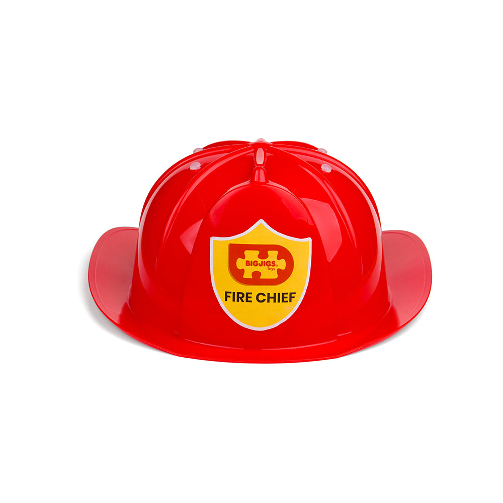 Red Firefighter Helmet | Kids Fancy Dress Costumes | Bigjigs Toys