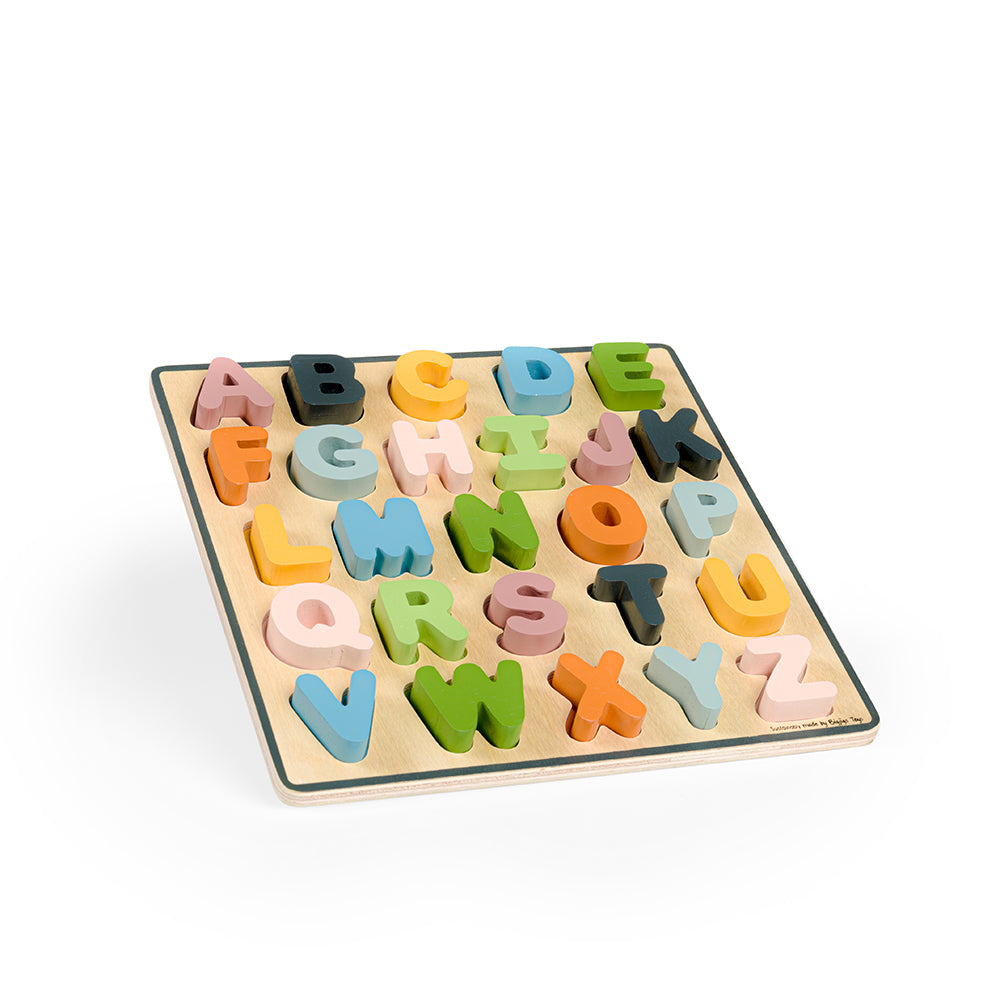 FSC® Certified wooden Alphabet Puzzle (Uppercase) | Toddler Puzzles ...