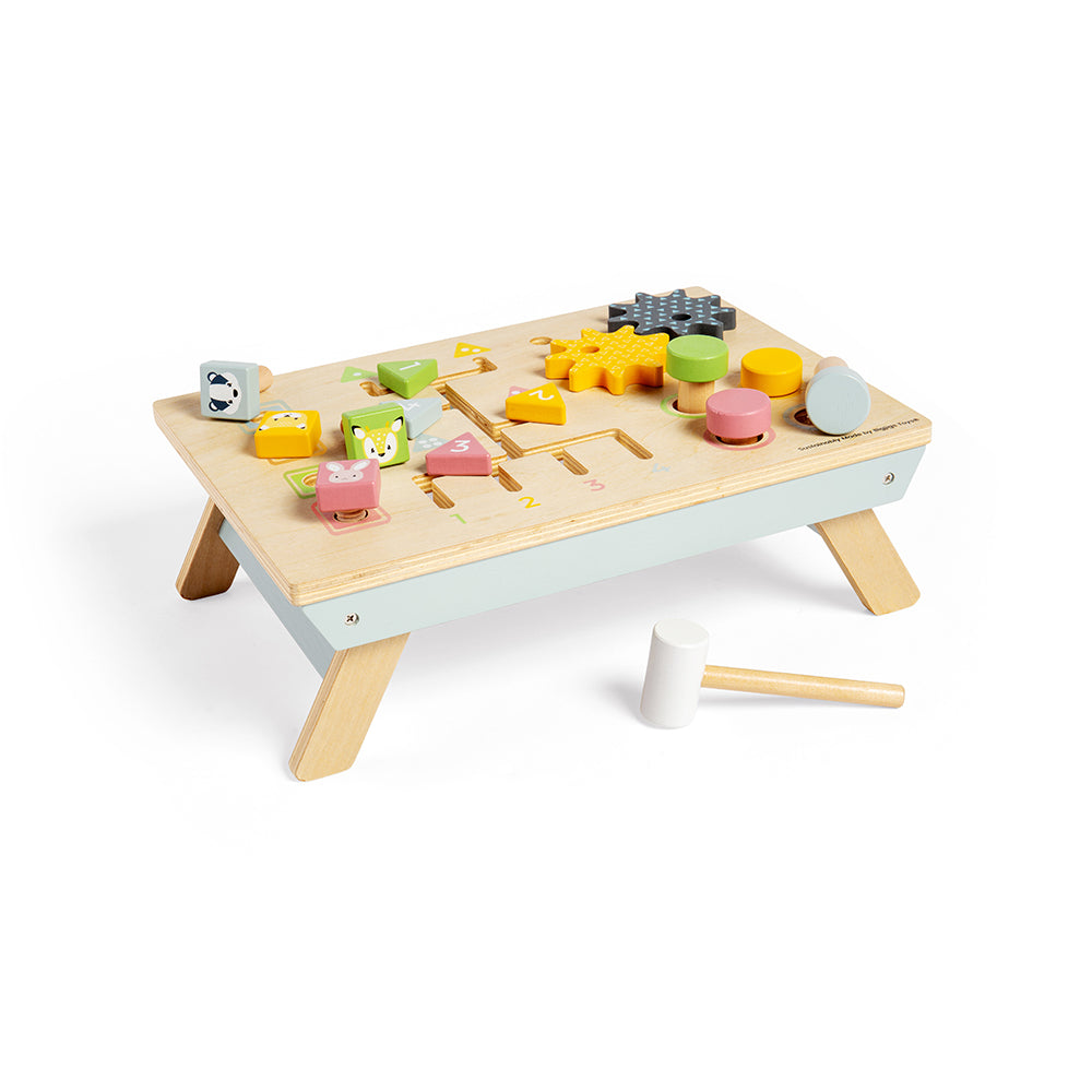 FSC® Certified Tabletop Activity Bench | Baby Activity Tables | Bigjigs ...