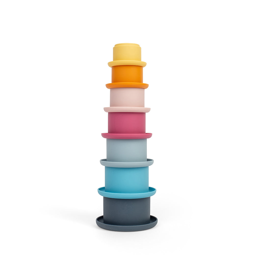 Silicone Stacking Cups | Stacking Toys | Bigjigs Toys