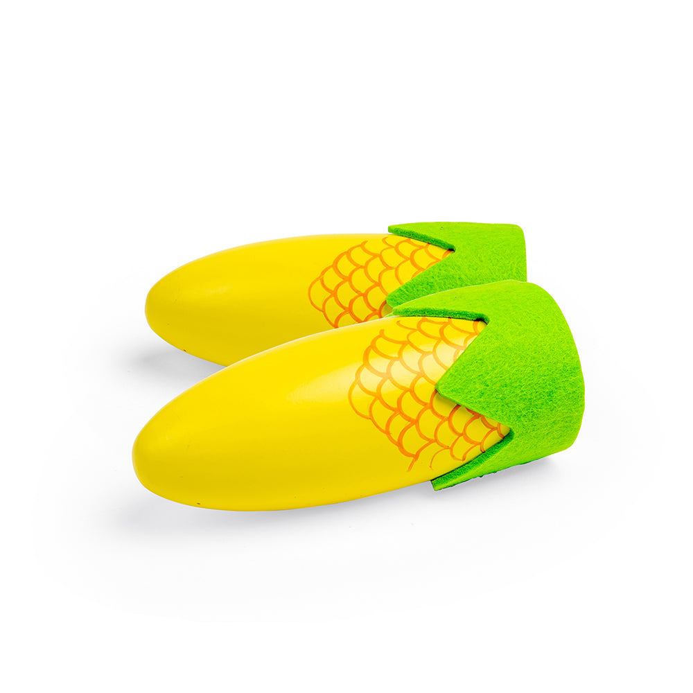 Corn on the Cob (Pack of 2) | Wooden Play Food | Bigjigs Toys