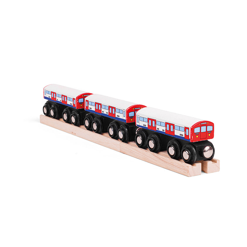 London Underground Train Toy | Wooden Railway | Bigjigs Rail – Bigjigs Toys