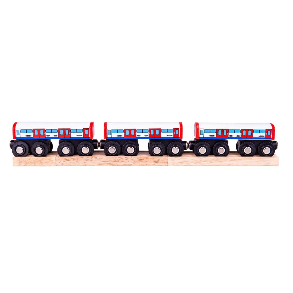 London Underground Train Toy | Wooden Railway | Bigjigs Rail – Bigjigs Toys