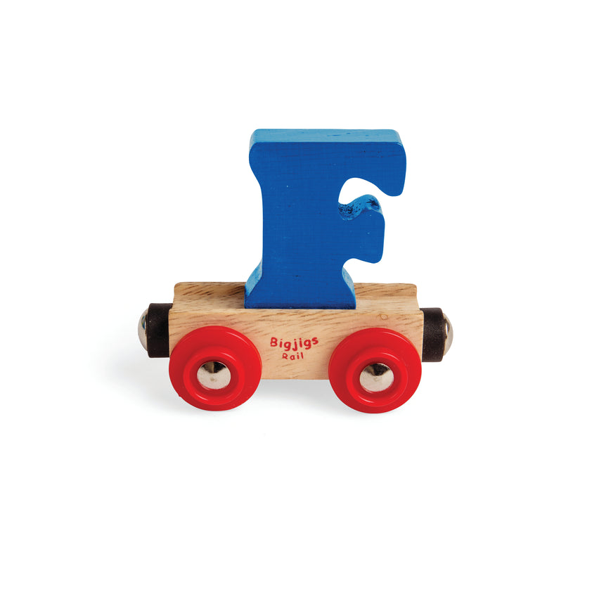 Personalised Wooden Rail Letters | Letter F (Blue) | Bigjigs Rail ...