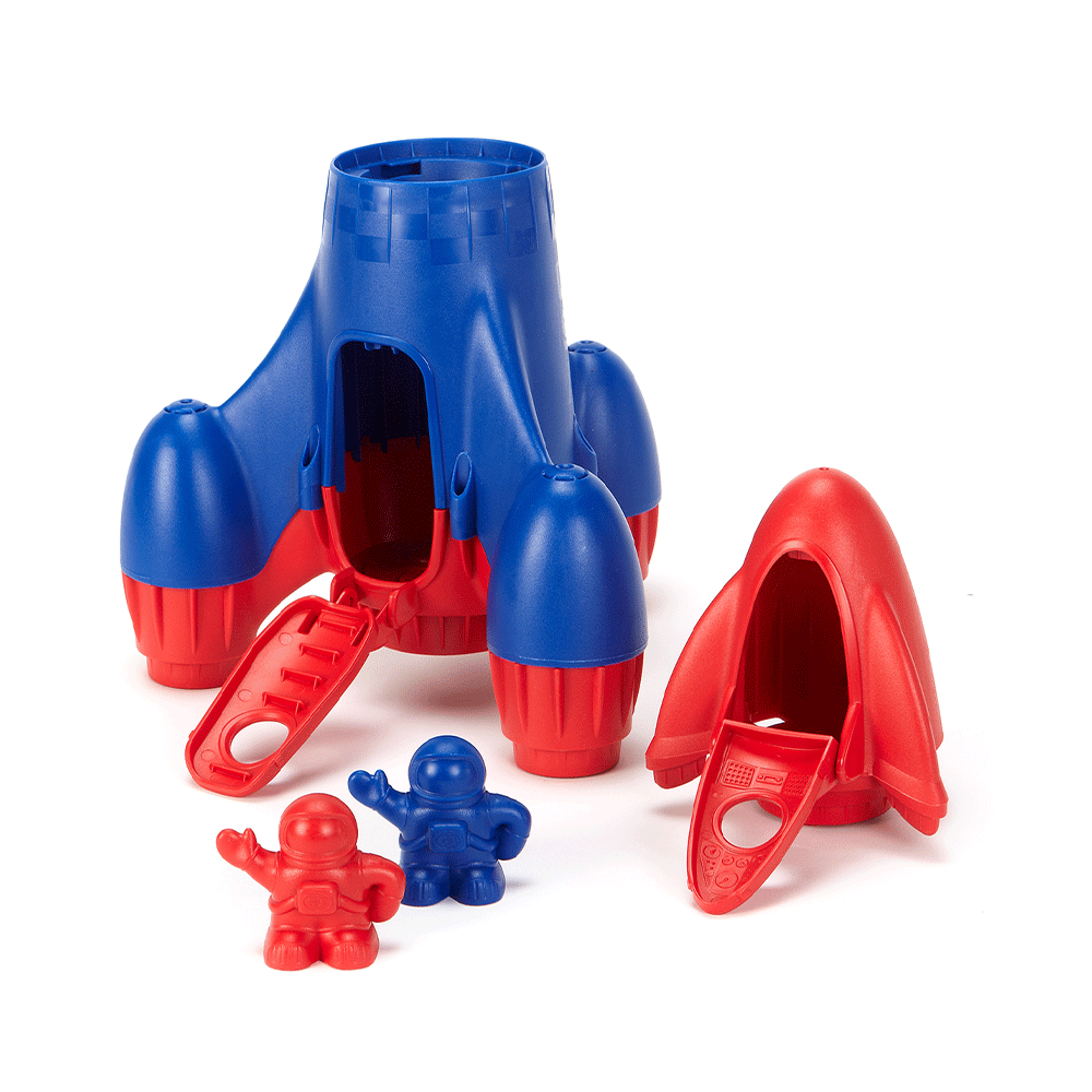 Green Toys Rocket (Red) | Space Rocket Toy | Green Toys – Bigjigs Toys