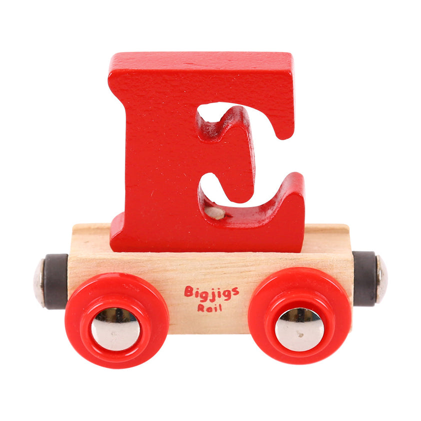 Personalised Wooden Rail Letters | Letter E (Blue) | Bigjigs Rail ...