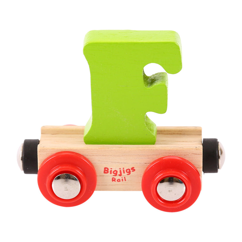 Personalised Wooden Rail Letters | Letter F (Blue) | Bigjigs Rail ...