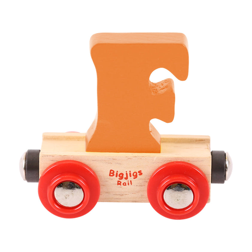 Personalised Wooden Rail Letters | Letter F (Blue) | Bigjigs Rail ...