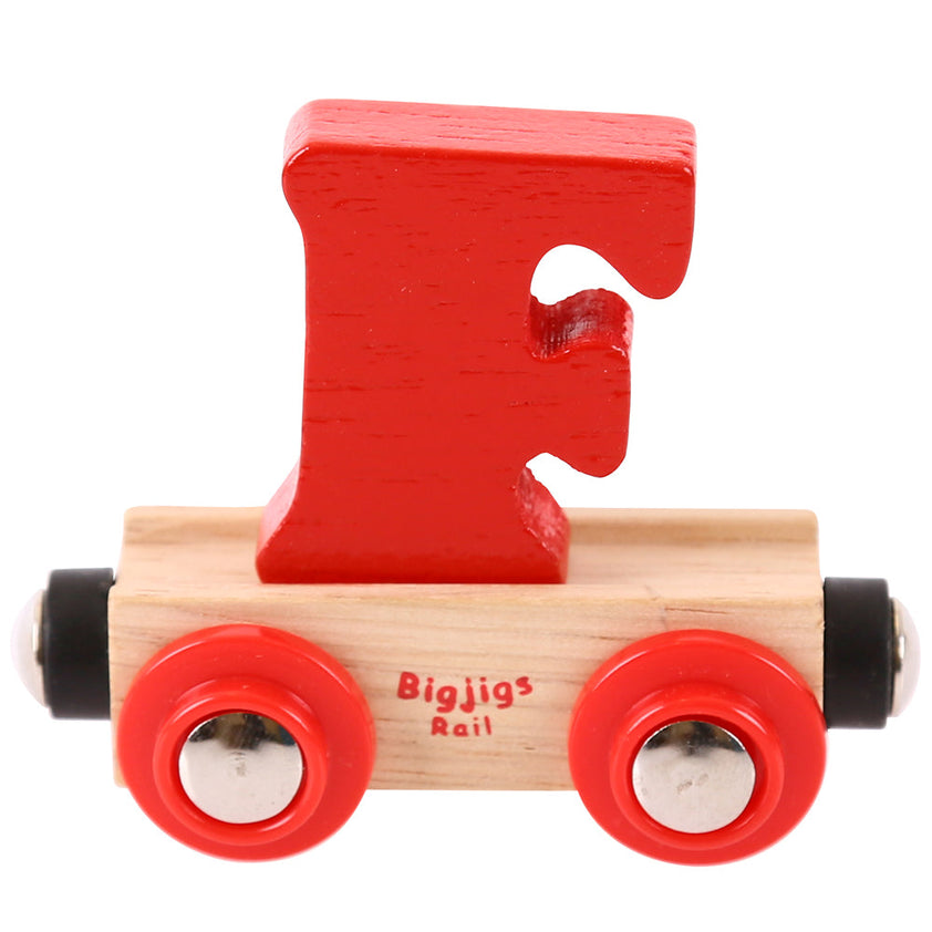 Personalised Wooden Rail Letters | Letter F (Blue) | Bigjigs Rail ...