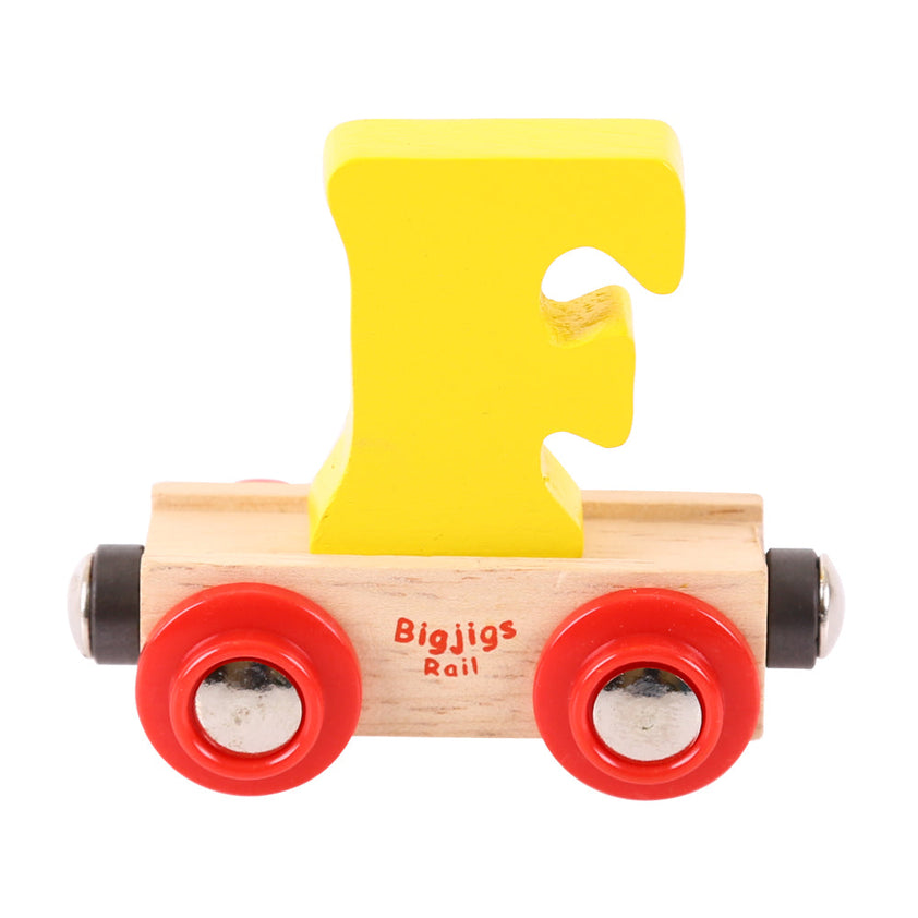 Personalised Wooden Rail Letters | Letter F (Blue) | Bigjigs Rail ...
