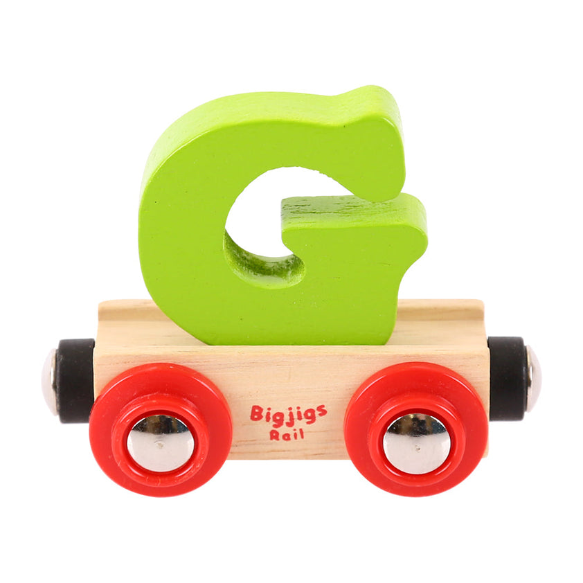 Personalised Wooden Rail Letters | Letter G (Blue) | Bigjigs Rail ...