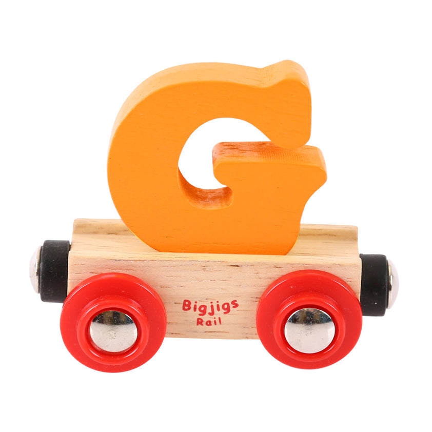 Personalised Wooden Rail Letters | Letter G (Blue) | Bigjigs Rail ...