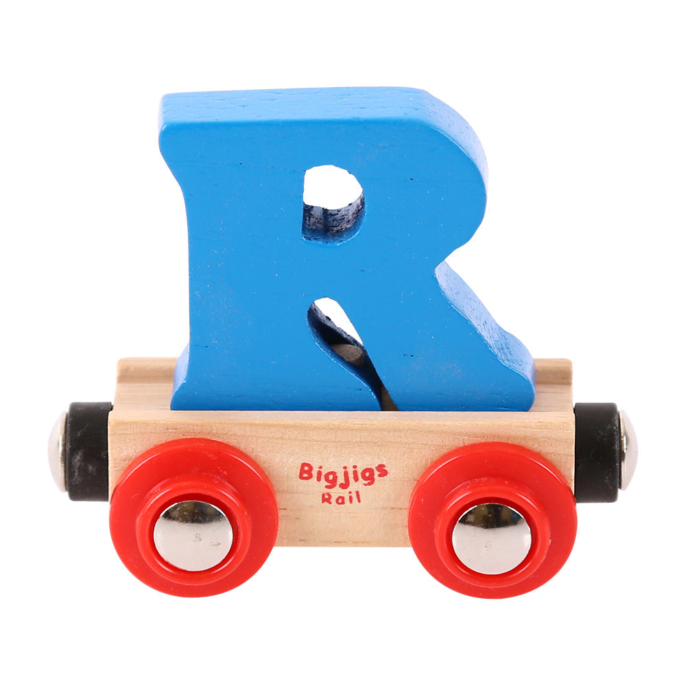 Personalised Wooden Rail Letters | Letter R (Blue) | Bigjigs Rail ...