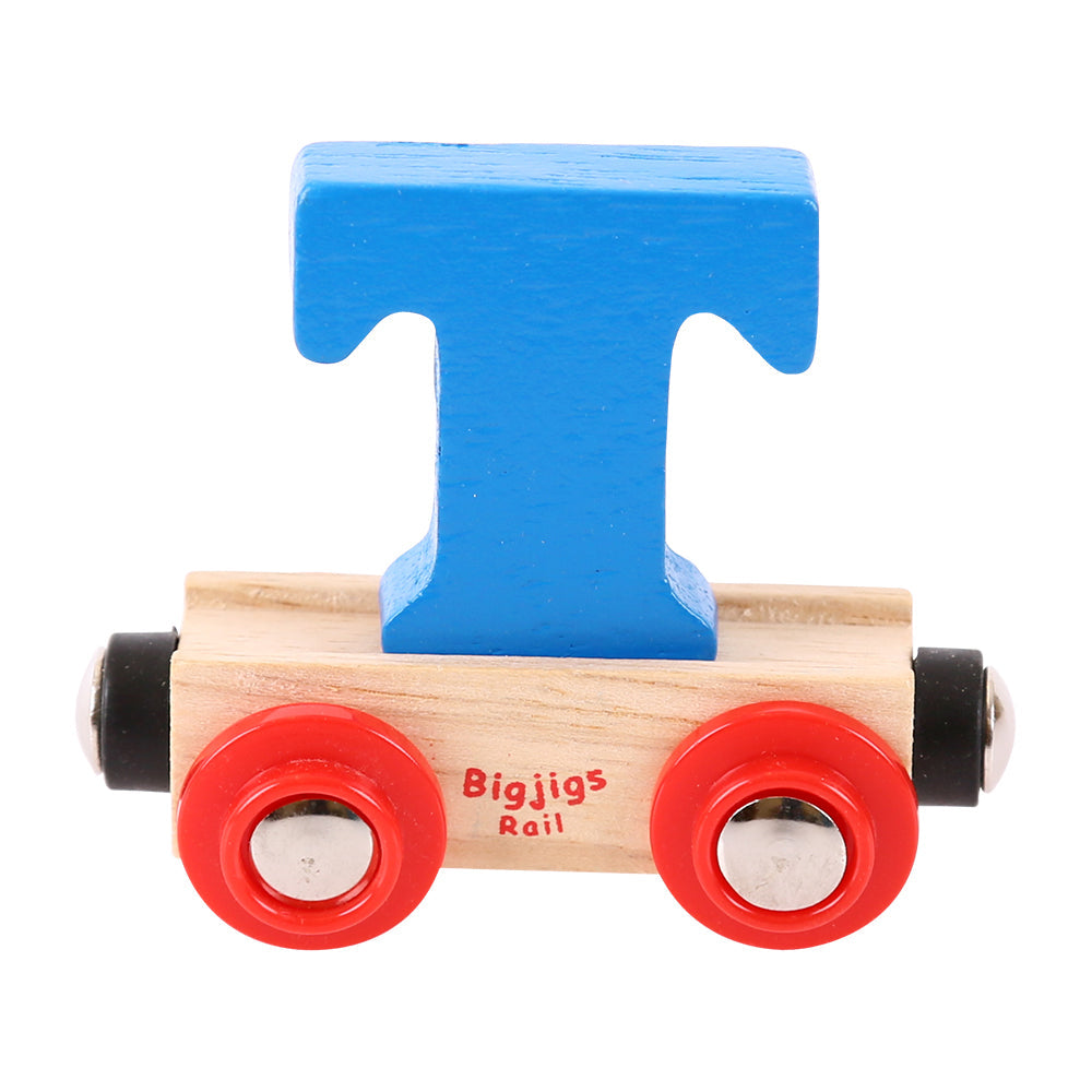 Personalised Wooden Rail Letters | Letter T (Blue) | Bigjigs Rail ...