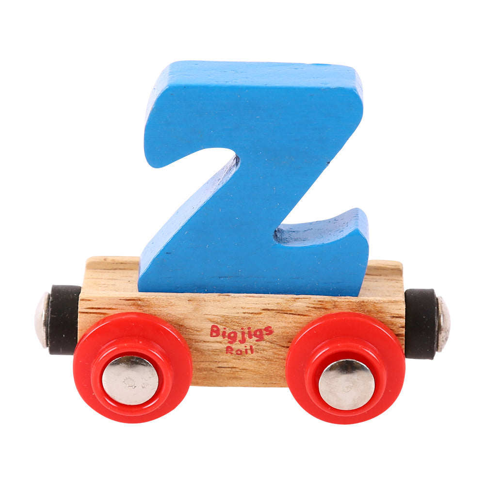 Personalised Wooden Rail Letters | Letter Z (Blue) | Bigjigs Rail ...