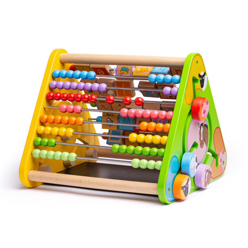 Triangular Wooden Baby Activity Centre | Baby Activity Toys | Bigjigs Toys