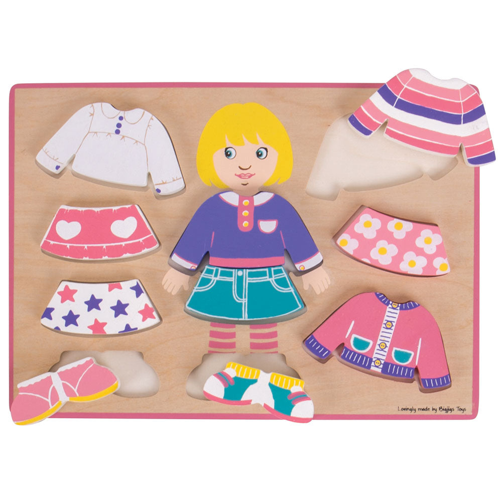 Dressing Girl Puzzle | Puzzles | Bigjigs Toys
