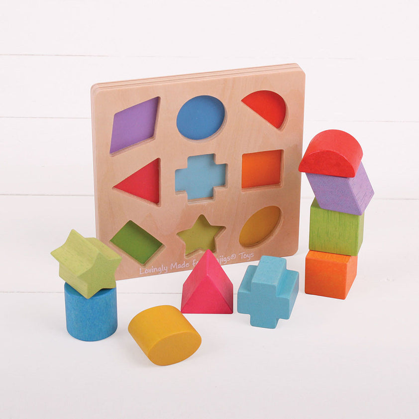 First Shapes Sorter | Sorting & Stacking | Bigjigs Toys