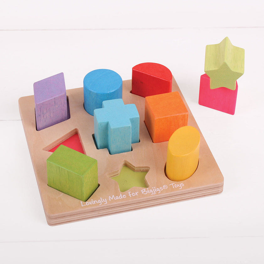First Shapes Sorter | Sorting & Stacking | Bigjigs Toys