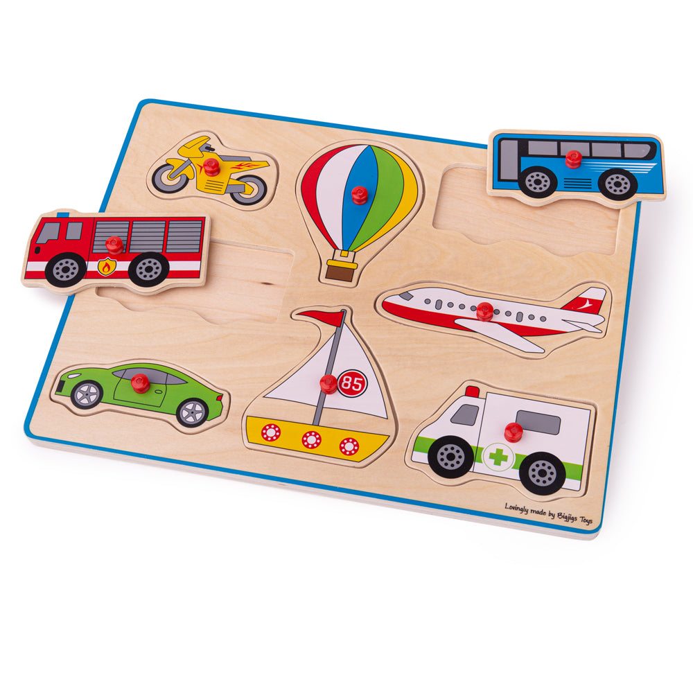Lift Out Puzzle - Transport | Puzzles | Bigjigs Toys
