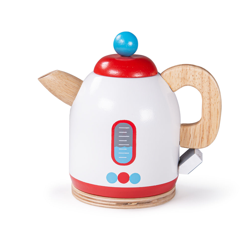Wooden Toy Kettle | Wooden Play Kitchen Accessories | Bigjigs Toys
