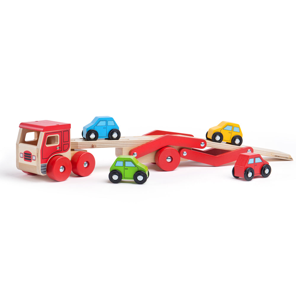 Wooden Transporter Lorry Toy | Car Toys | Bigjigs Toys