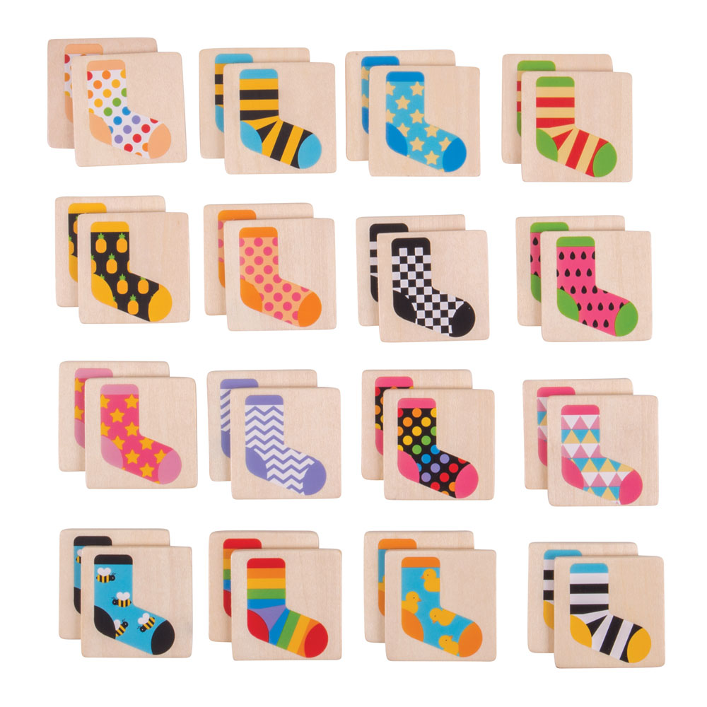 Sock Memory Game | Wooden Toys | Bigjigs Toys