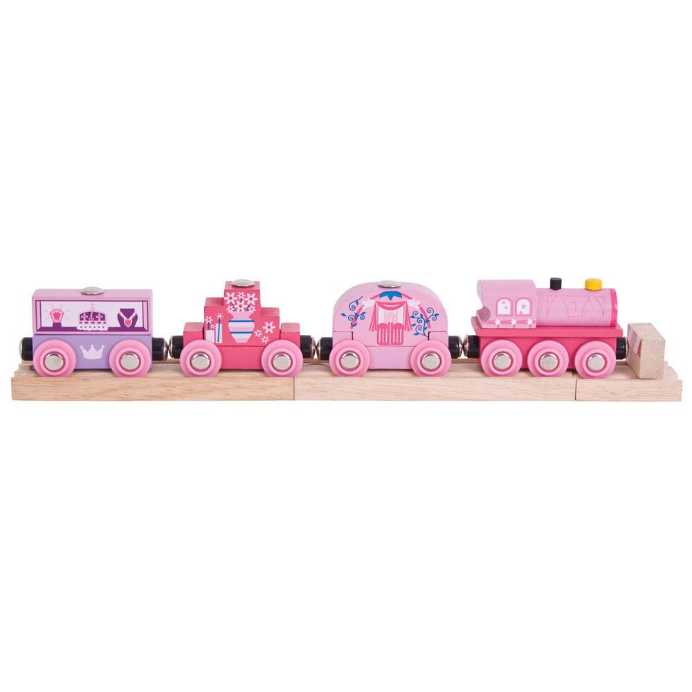 Princess Train | Pink Wooden Train Accessories | Bigjigs Toys