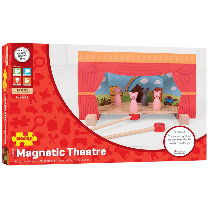 Magnetic Play Theatre | Puppets & Puppet Theatres | Bigjigs Toys