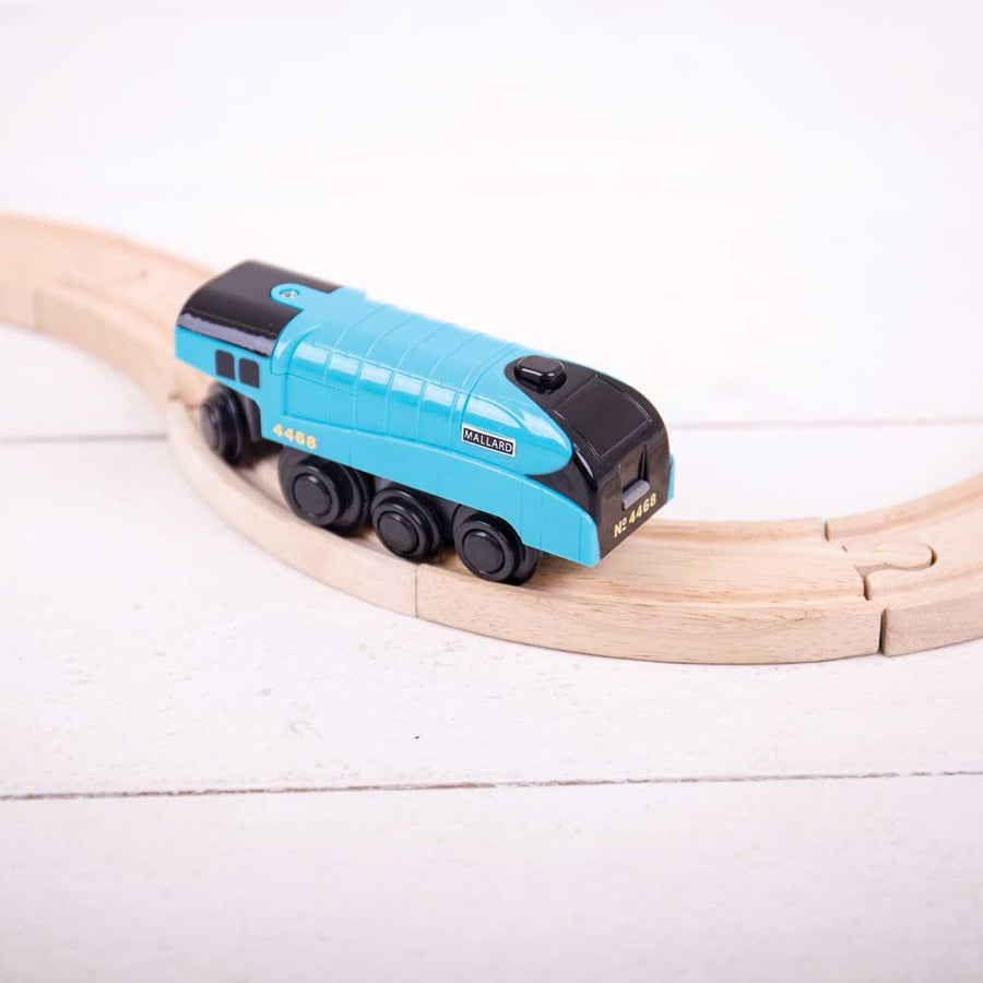 Mallard Battery Operated Train | Wooden Train Sets | Bigjigs Toys