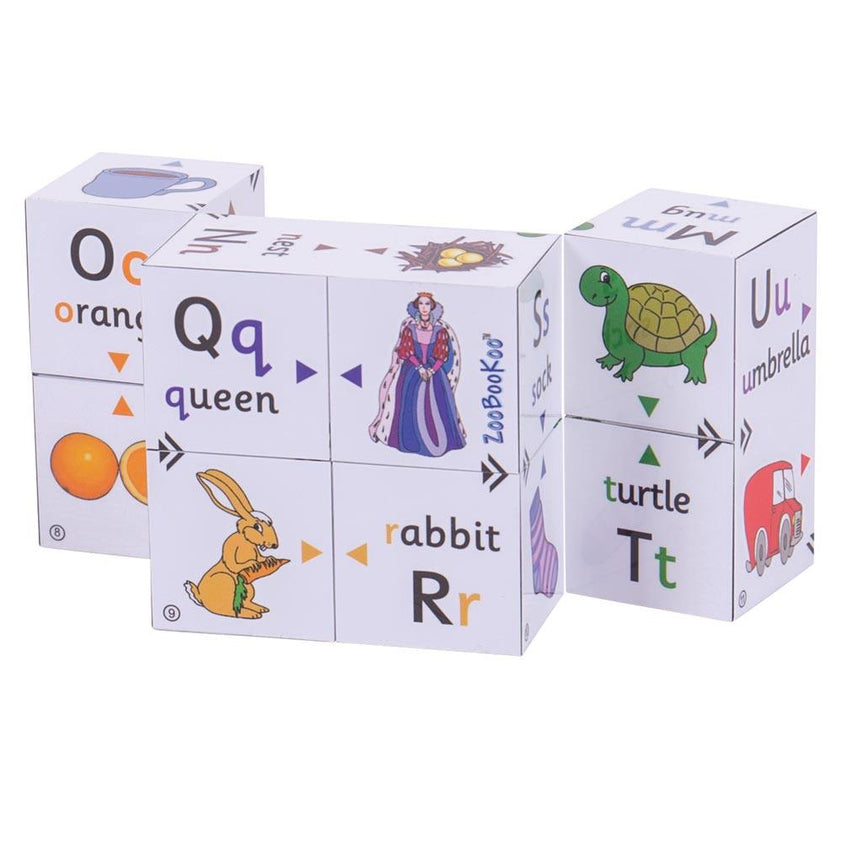 Pre-School Cube Book Pack - Alphabet and Numbers Cubes | Bigjigs Toys