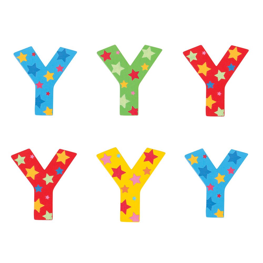 Star Letter Y | Decorative Wooden Letters | Bigjigs Toys