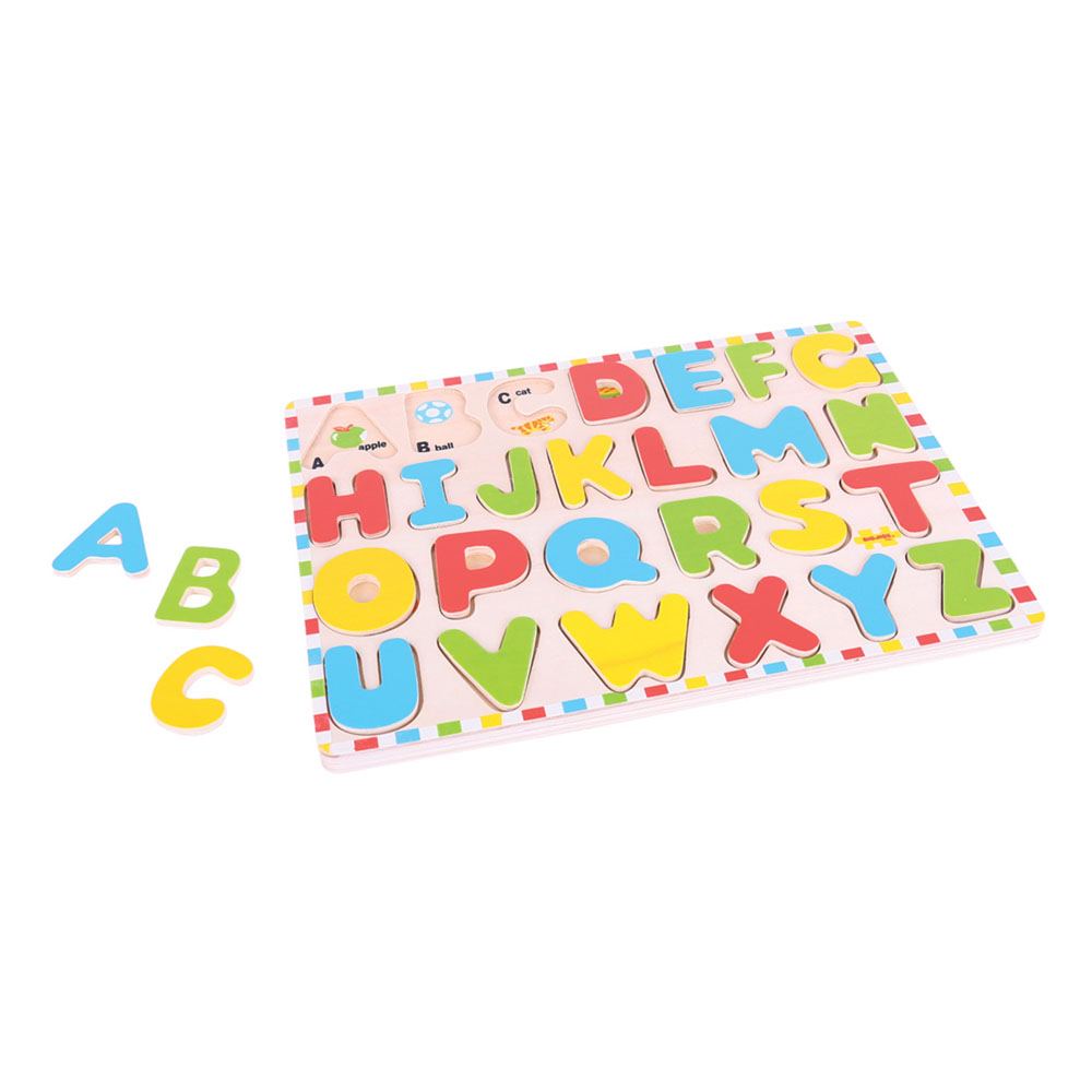 Inset Puzzle Uppercase Alphabet | Literacy | Bigjigs Toys