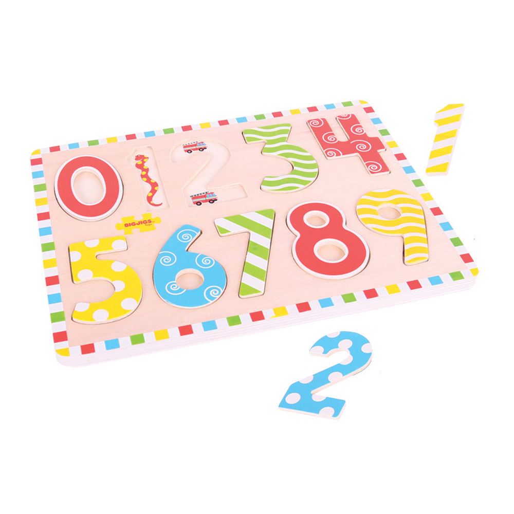 Inset Puzzle Numbers | Maths | Bigjigs Toys