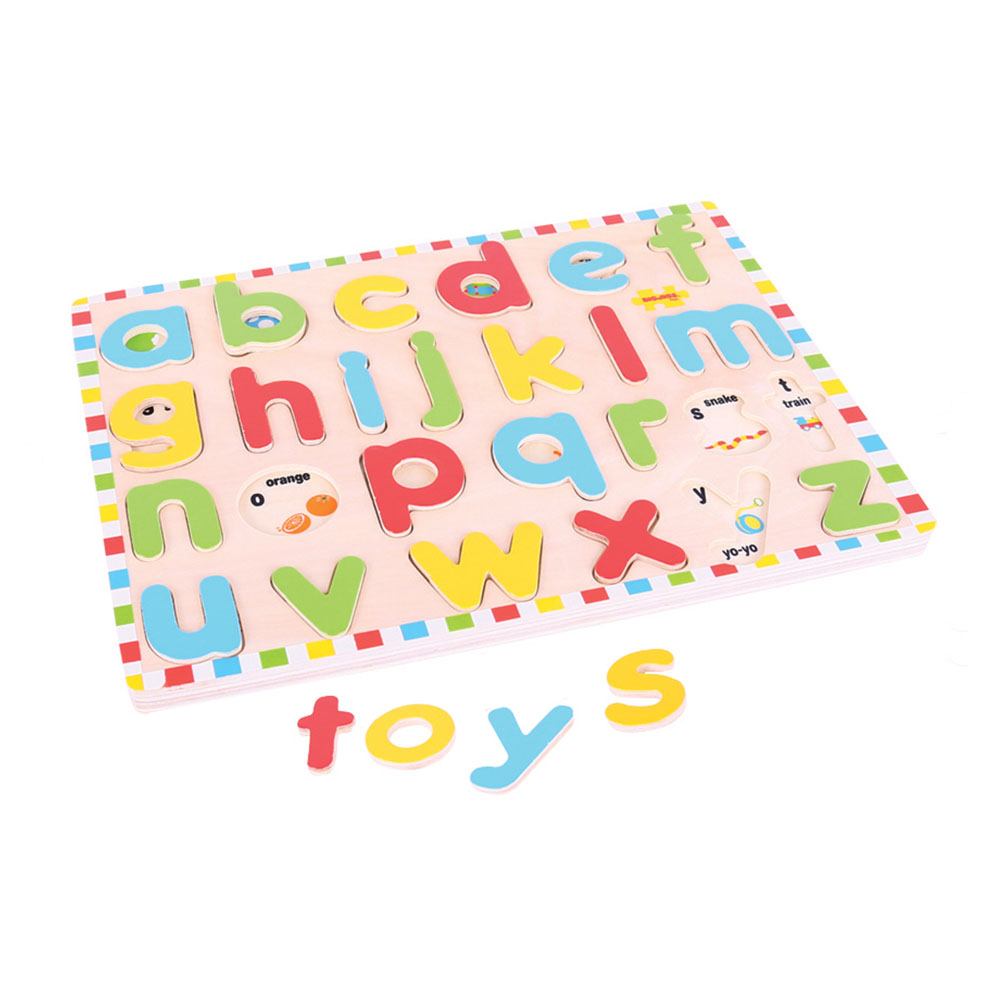 Inset Puzzle Lowercase Alphabet | Literacy | Bigjigs Toys